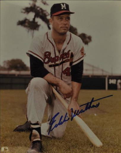 Signed Eddie Mathews Photo - Nov 11, 2017 | Ivy Auctions, Inc. in SC