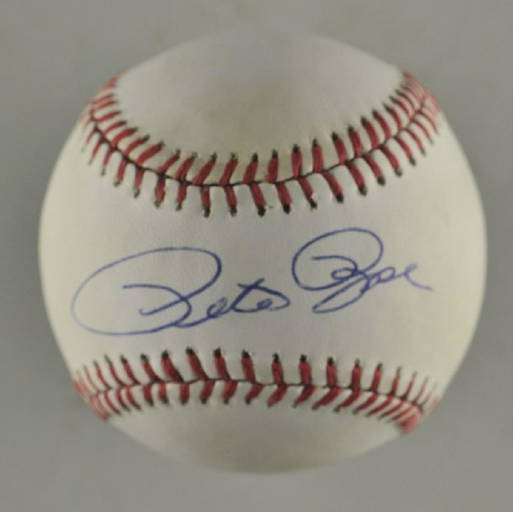 Signed Pete Rose Baseball