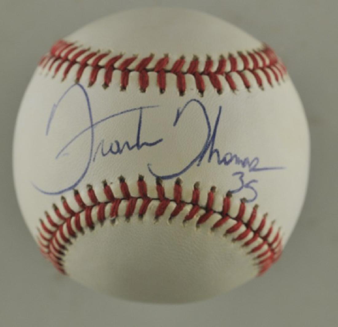 Signed Frank Thomas Baseball