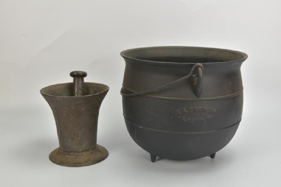 Cast Iron Mortar & Pestle, Goewey Kettle