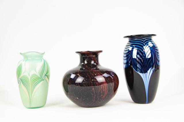 Eickholt & Vandermark Art Glass Vases
