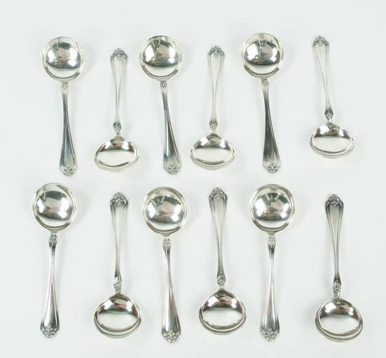 Whiting Mfg. "dutchess" Sterling Soup Spoons