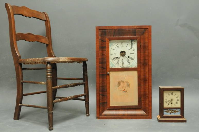 Two Clocks And Chair