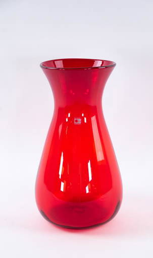 Large Blenko Ruby Vase