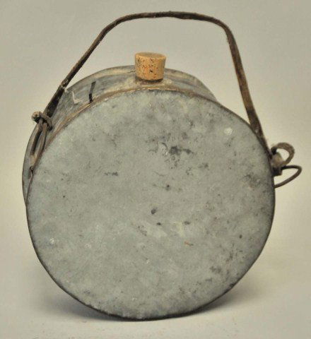 Civil War Confederate Tin Drum Canteen