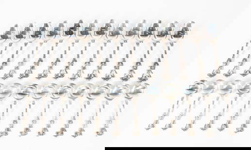 Various Whiting King Edward Sterling Spoons Auction