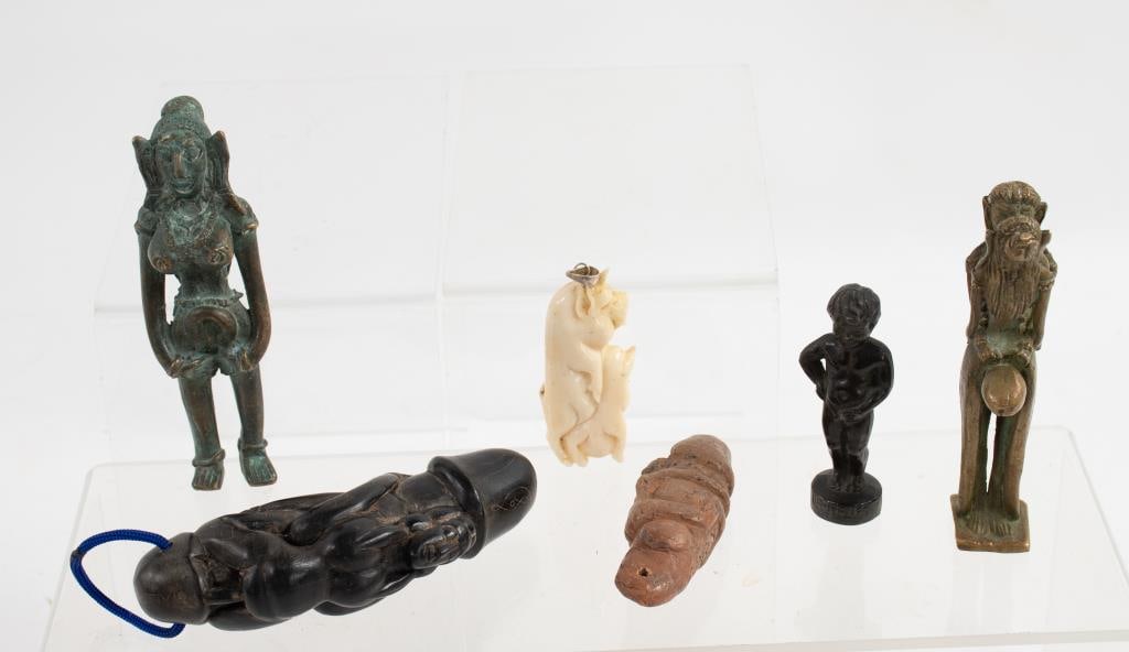 Phallic Amulets, Fertility Figures, Erotic Auction