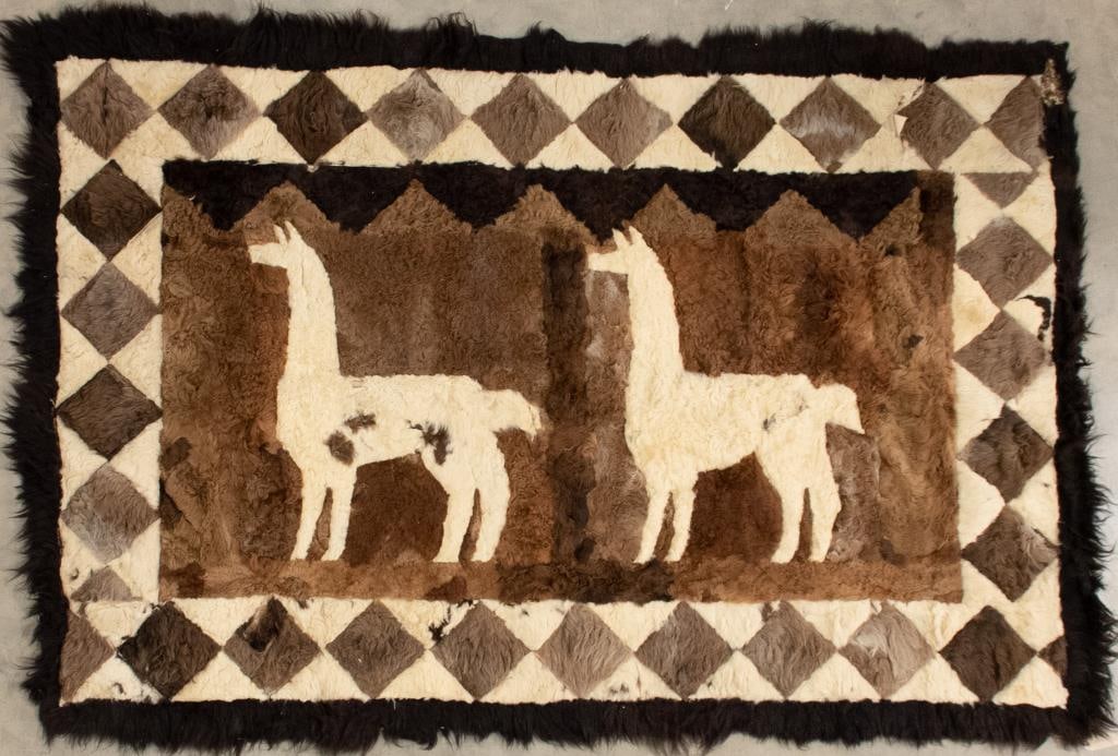 Animal Hide Wall Hanging / Rug Auction