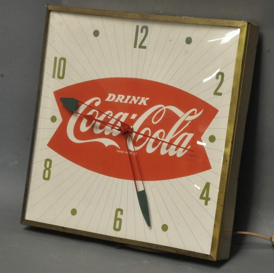 60: 1950s PAM Coca-Cola Advertising Clock