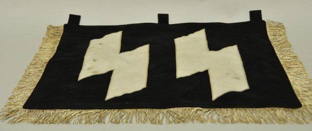 Wwii German Nazi Ss Trumpet Banner