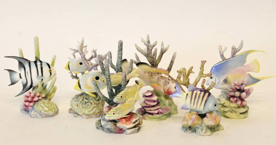 6 Royal Worcester Fish