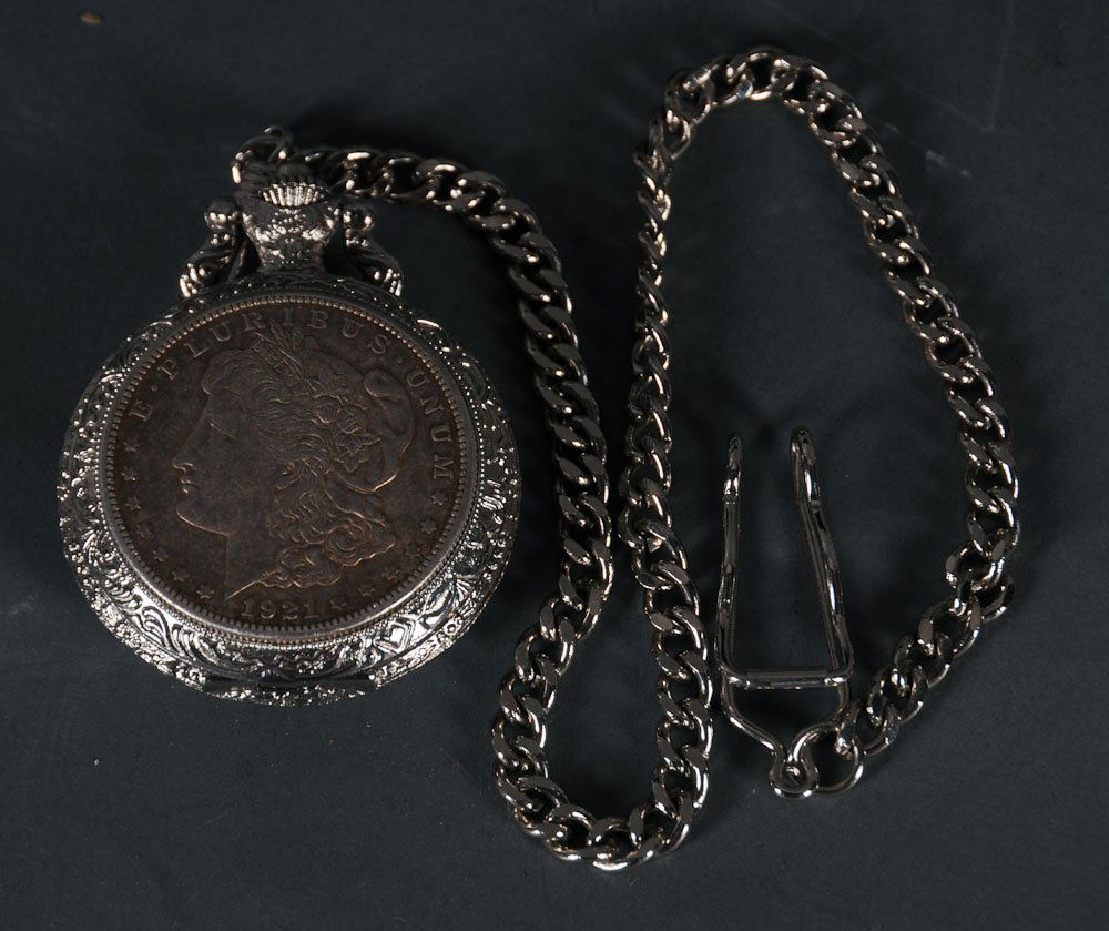 1921 Morgan Silver Dollar Pocket Watch