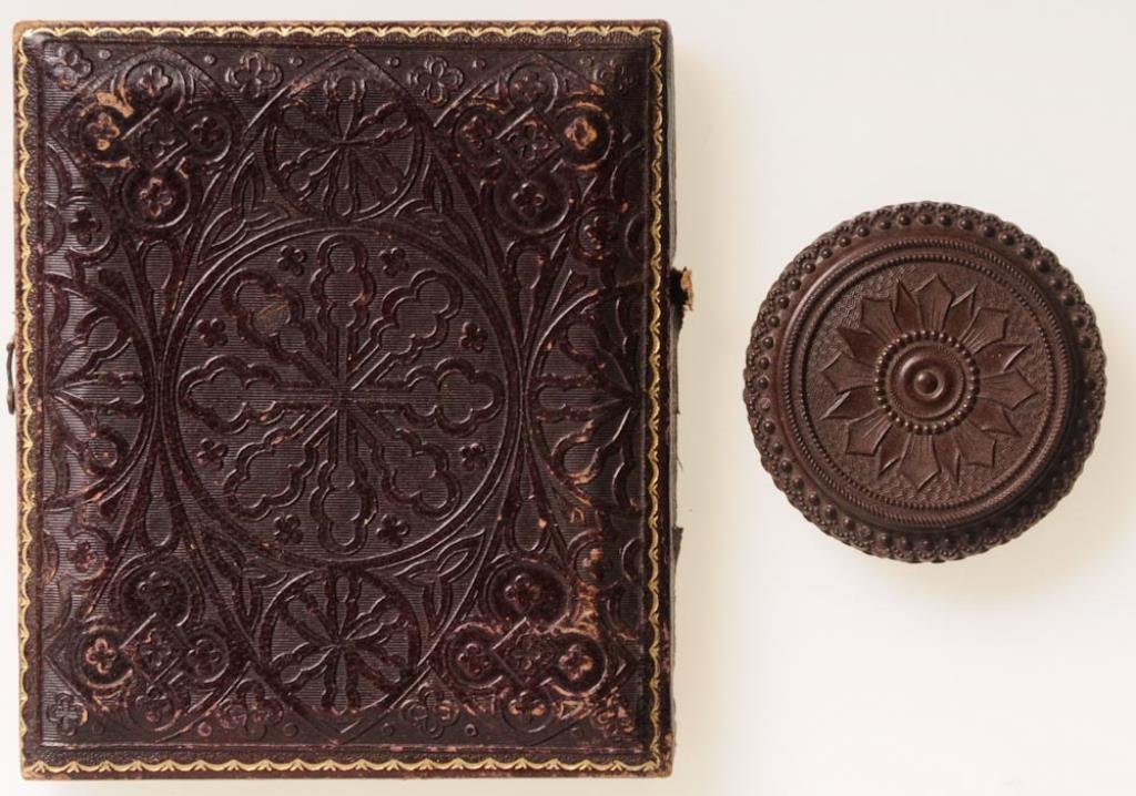 2 Ambrotypes--One in Rare Circular Union Case