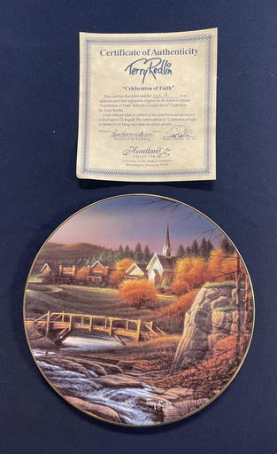 'celebration Of Faith'' Terry Redlin Porcelain Plate
