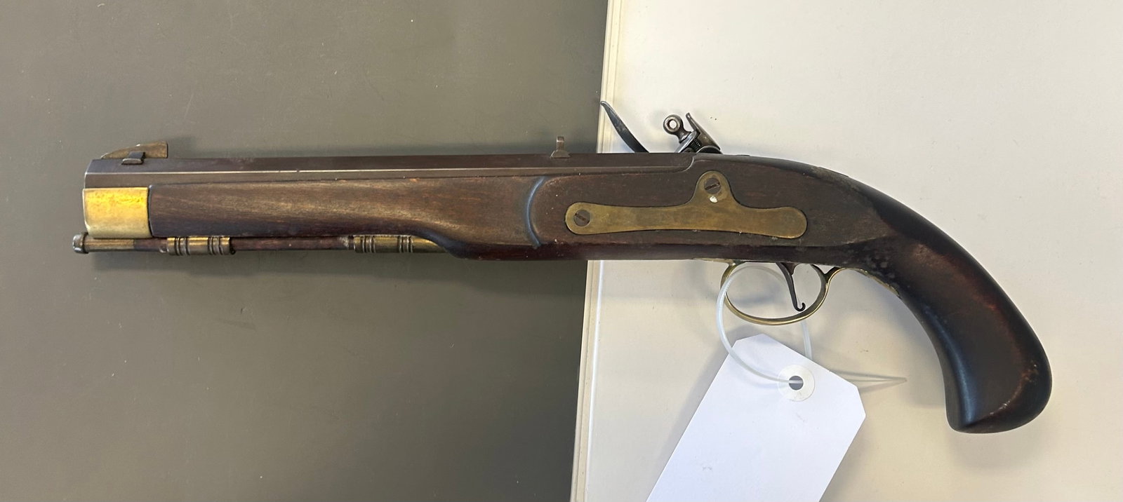 Modern Replica Of Flintlock Pistol Auction