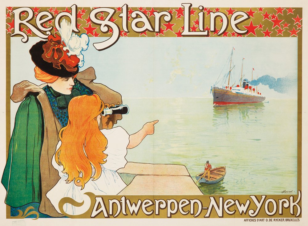 Red Star Line / Antwerpen New York. 1899