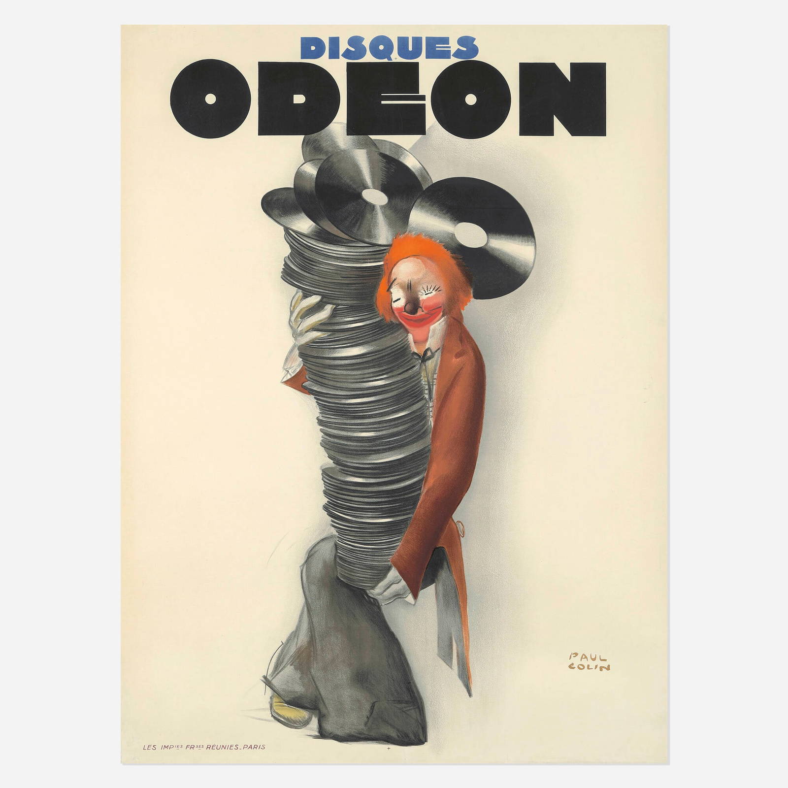 Paul Colin, Disques Odeon Auction