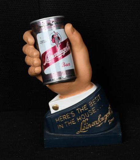 Leinenkugel's Beer Hand Holding Beer Can Display
