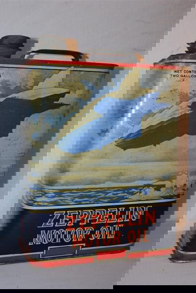 252: Zeppelin Motor Oil two gallon rectangle metal can - Nov 06, 2010 ...