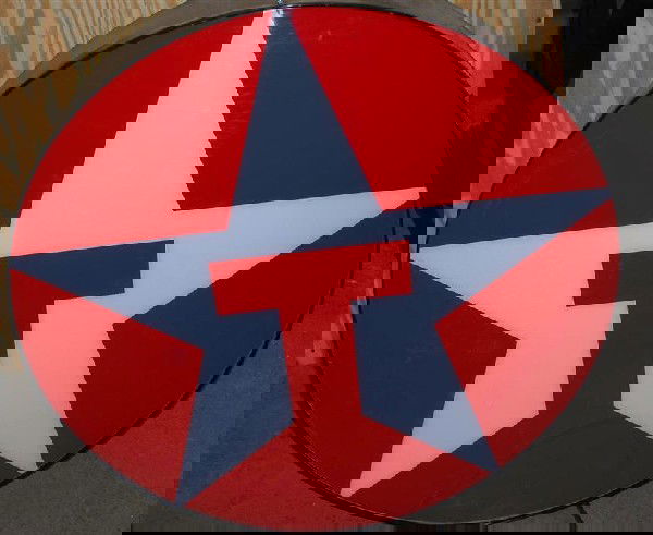 302: Plastic Texaco Star Logo lighted sign, NIB, 34 inc