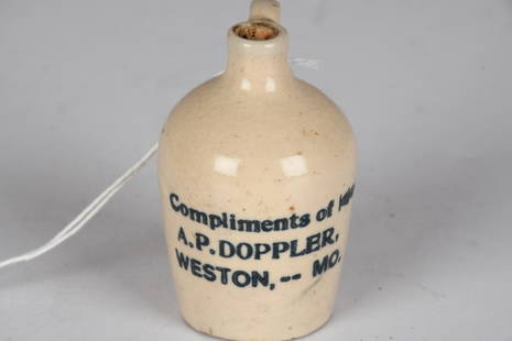 5 Mini Stoneware Advertising Jugs