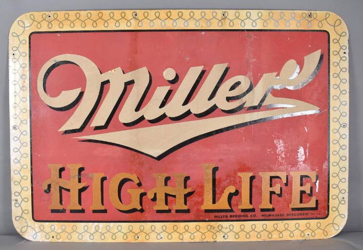 Miller High Life Metal Sign - Mar 05, 2022 | Matthews Auctions, LLC in WI