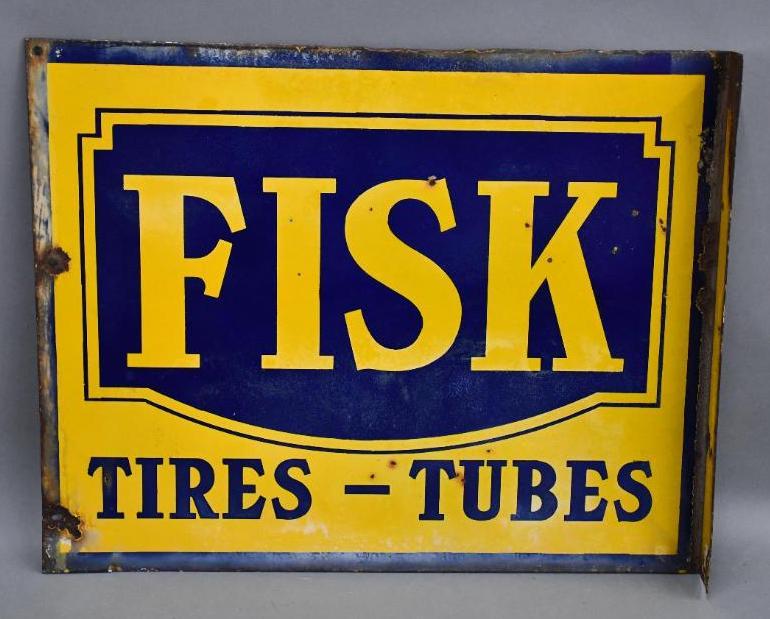Fisk Tires-Tubes Porcelain Flange Sign - Feb 19, 2022 | Matthews ...