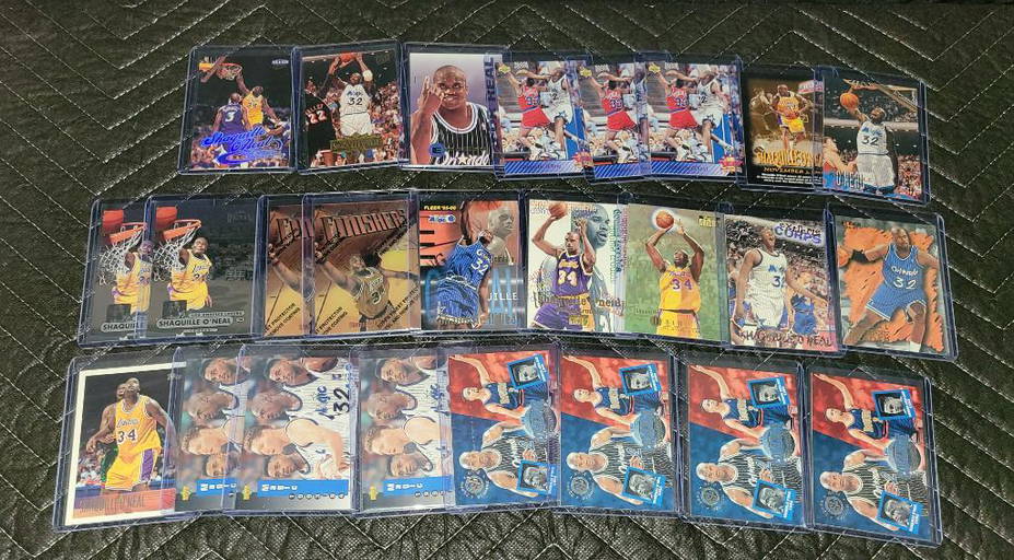Lot Of 25 Shaquille Oneal Nba Basketball Cards Inserts
