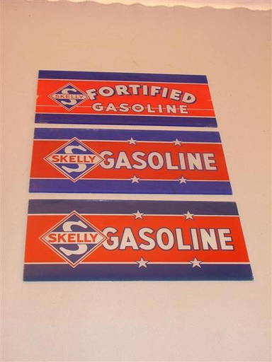3 Skelly Gasoline Ad Glass, One Says Fortified 5