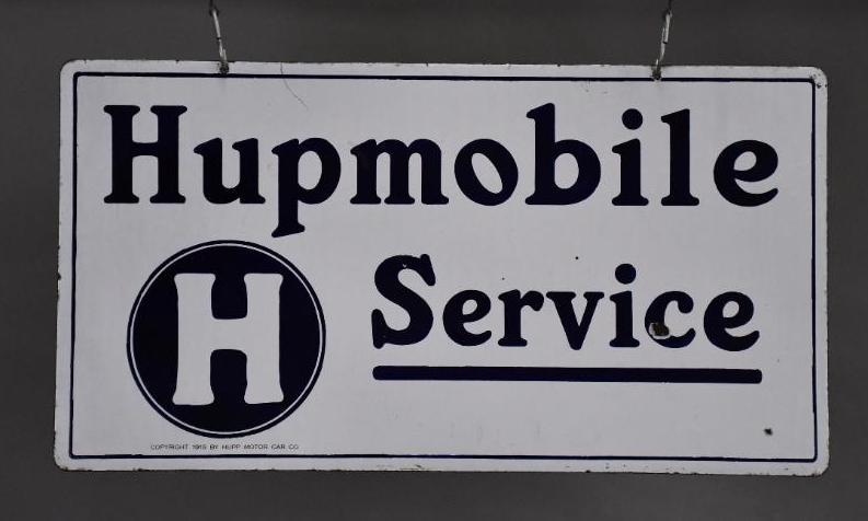 Hupmobile Service w/Logo Porcelain Sign - Apr 02, 2022 | Matthews ...