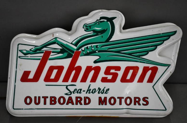Johnson Sea-Horse Outboard Motors Plastic Lighted Sign - Apr 03, 2022 ...