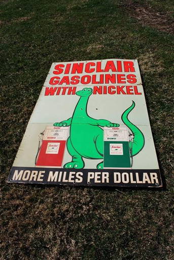 Sinclair Gasoline With Nickel, Has Dino Standing B