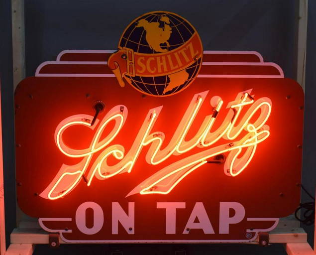 Schlitz (beer) On Tap Porcelain Neon Sign (tac)