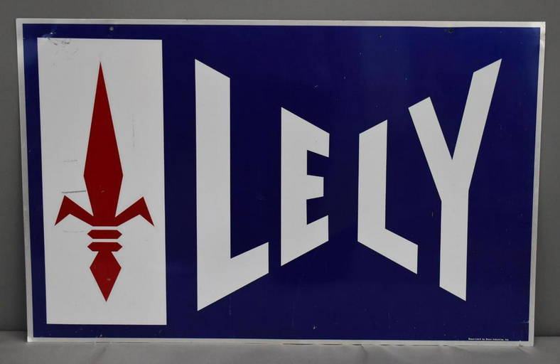 Lely (milking Equip.) W/logo Metal Sign (tac)