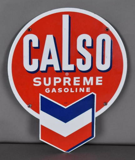 Calso Supreme Gasoline Porcelain Pump Sign (TAC) - Jul 29, 2022 ...