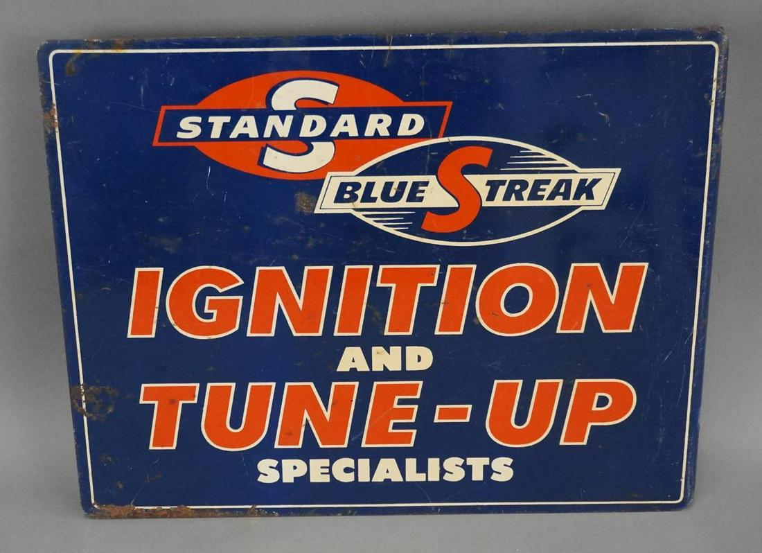 Standard Blue Streak Ignition & Tune-Up Metal Flange Sign (TAC) (#4039 ...