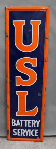 Usl Battery Service Porcelain Sign (tac)
