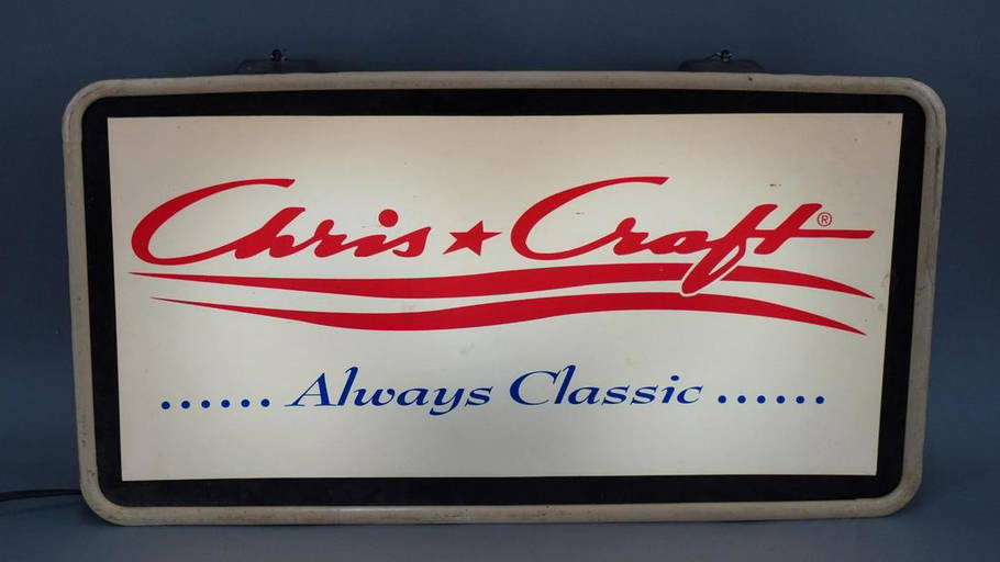 Chris Craft "Always Classic" Plastic lighted Sign (#2021) on Dec 09 ...