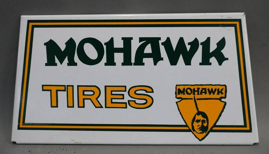 Mohawk Tires w/ Logo Metal Tire Sign (#5026) on Jan 28, 2023 | Matthews ...