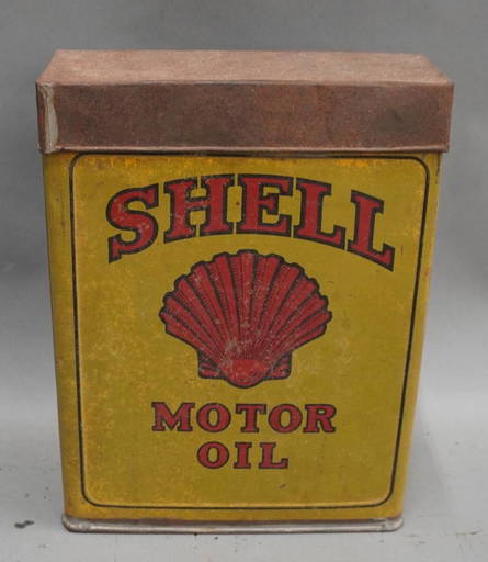 Shell Motor Oil 1 Gallon Metal Can