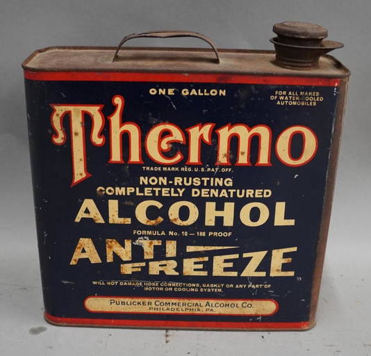 Thermo Alcohol Antifreeze 1 Gallon Metal Can