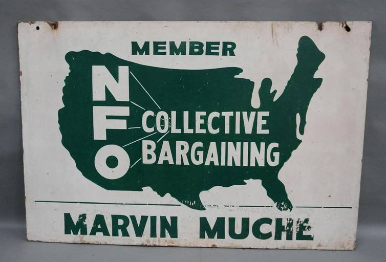 Nfo Collective Bargaining Wooden Sign