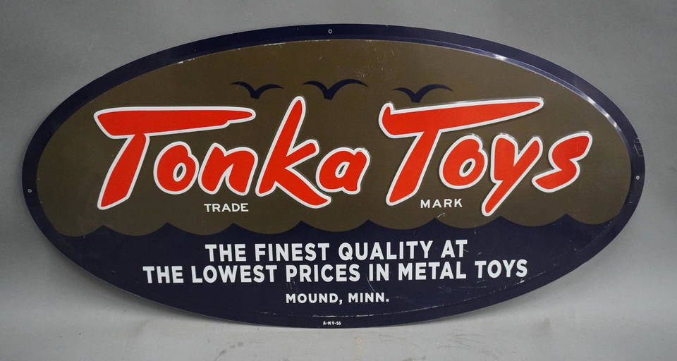 Repop Tonka Toys Metal Sign (#5439) on Jan 28, 2023 | Matthews Auctions ...
