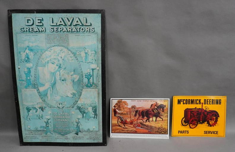 Lot of 3 Repop Farm Signs (#5495) on Jan 28, 2023 | Matthews Auctions ...