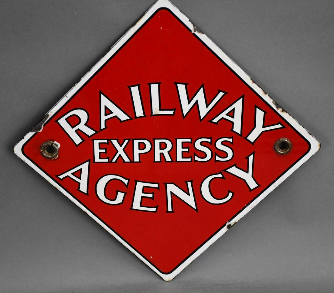 Railway Express Agency Porcelain Sign (small) Tac