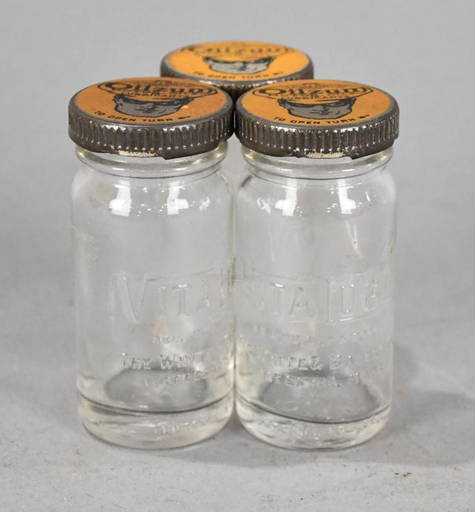 3-Oilzum Vita-Lube Glass Bottles w/Lids (#1253) on Mar 31, 2023 ...
