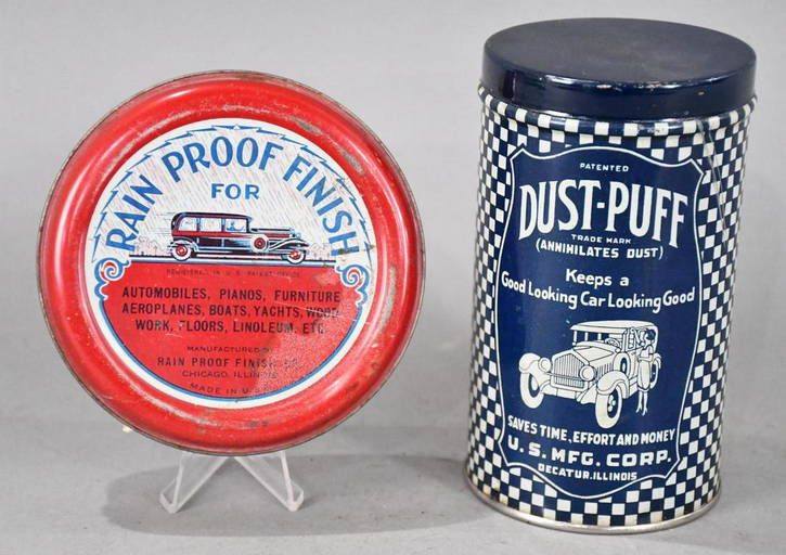 Rain Proof Finish & Dust Puff Metal Cans
