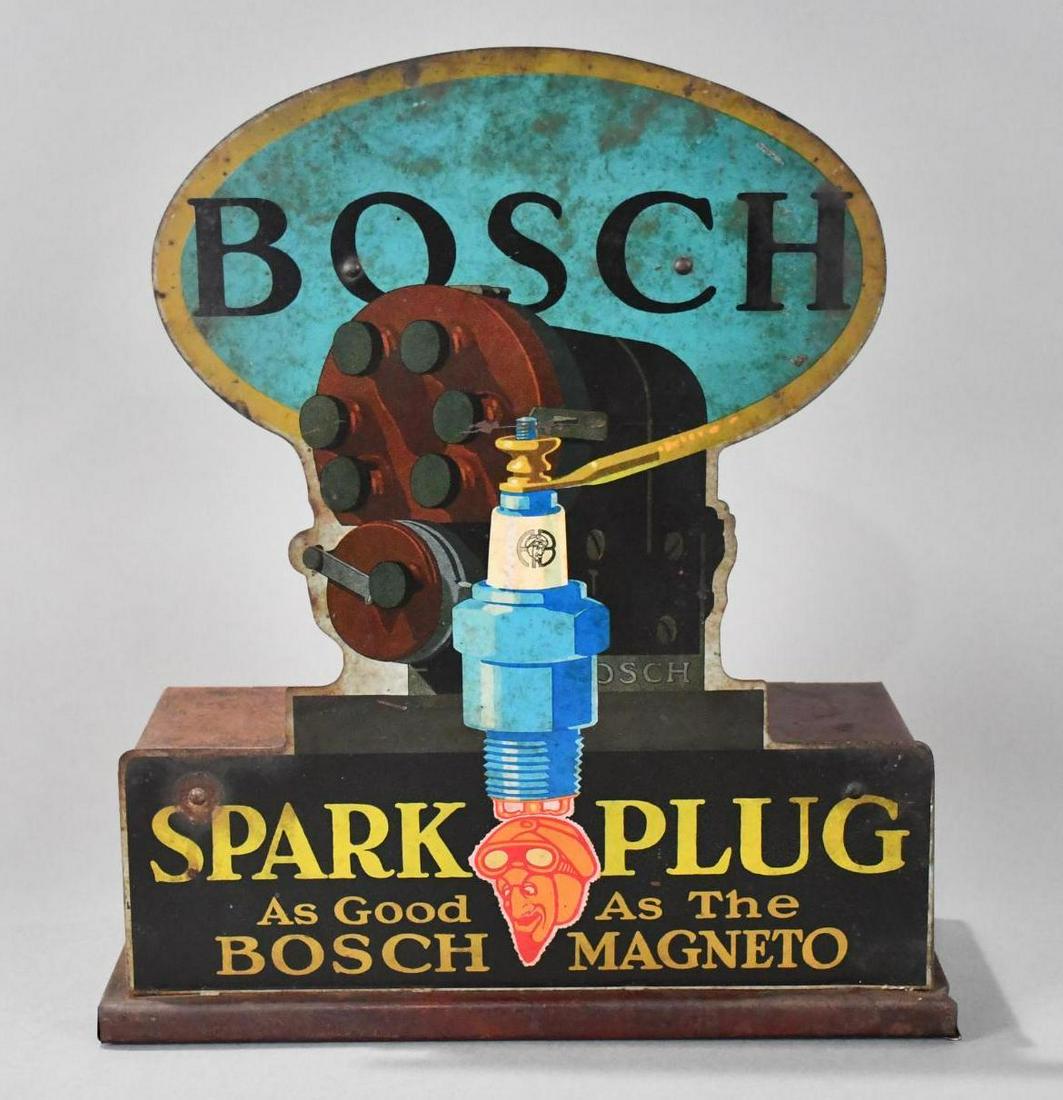 Bosch Spark Plug "as Good As The Bosch Magneto" Metal W/camel Jenatzy ...