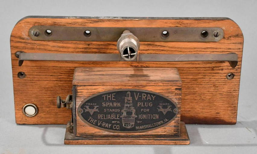 The V Ray Spark Plug Display/testing Display