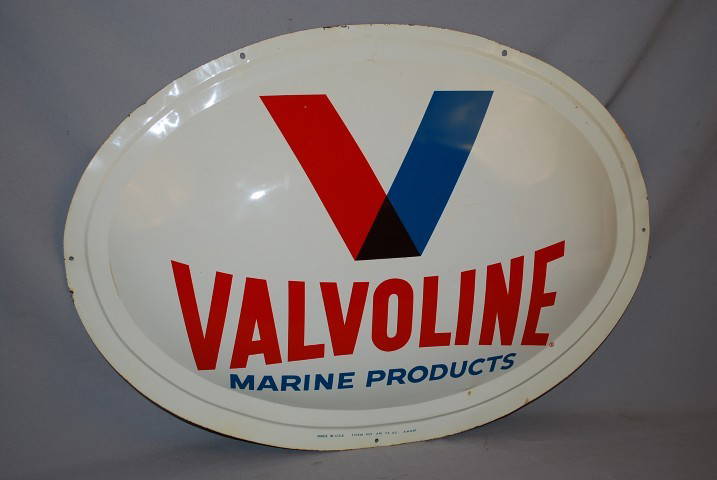 Valvoline Marine Products, Sst Domed Sign, 20x28 I